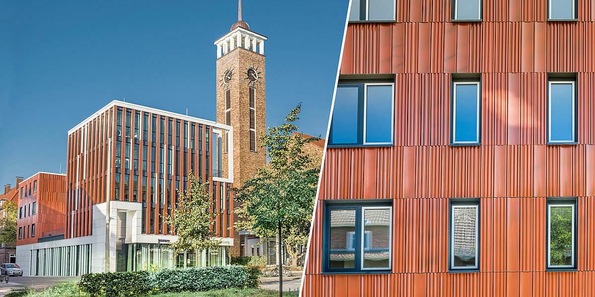 baustoffPARTNER: Eine Fassade mit genau choreografiertem Muster