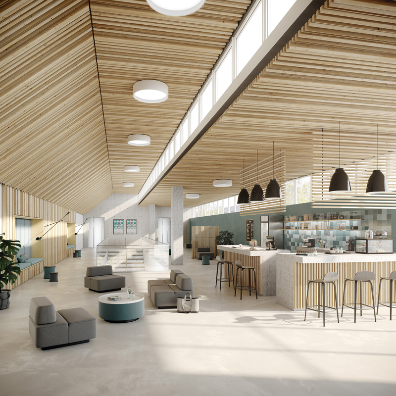 baustoffPARTNER: Mocopinus: Dreidimensionales Holzdesign in akustischer ...